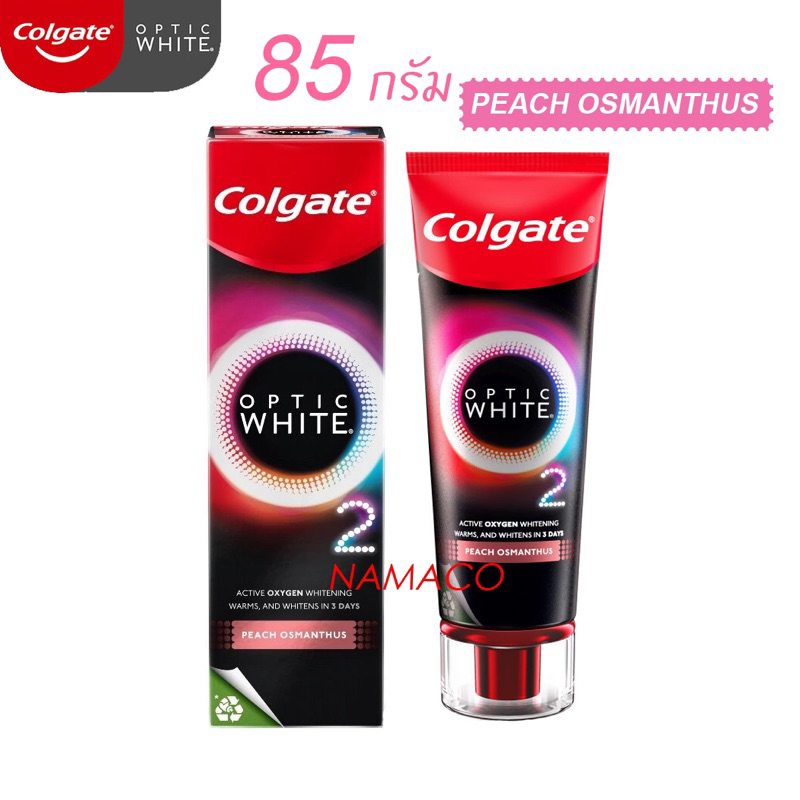 Colgate toothpaste Optical White O2 85g Peach Osmanthus Optic O2 85gram ...