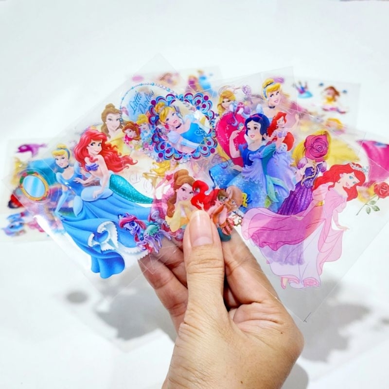 Disney Princess Stickers Clear Background Die Cut Waterproof (Pack Of ...