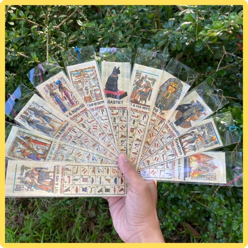 Authentic Egyptian Papirus Paper Souvenir Bookmark Write Ancient ...