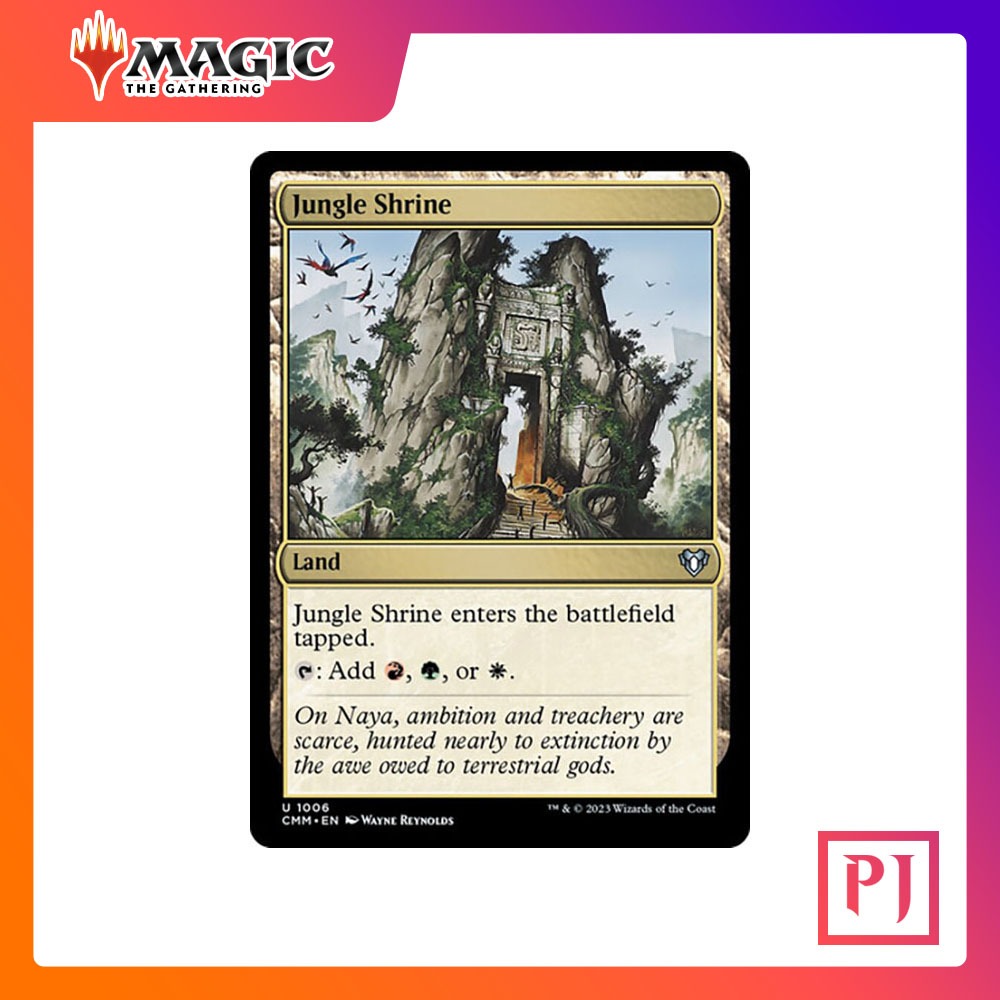 [MTG] Jungle Shrine [CMM] [LAND] [UNCOM] [NORMAL] [ENG] (Magic Card ...