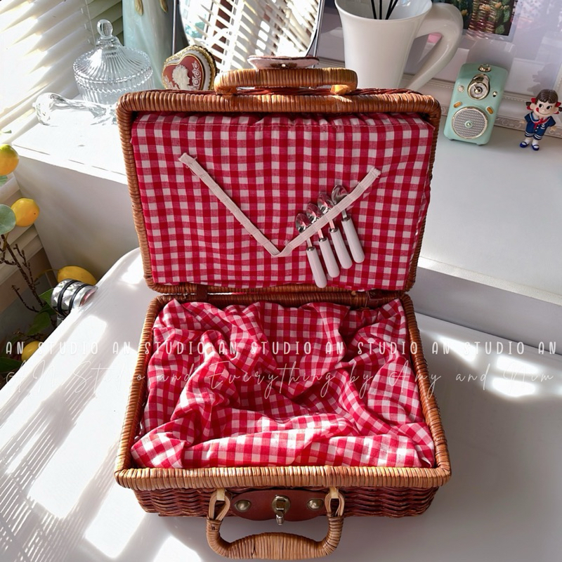 Ragedy Ann and Andy Tea Set Basket Vintage Still Beautiful Condition ...