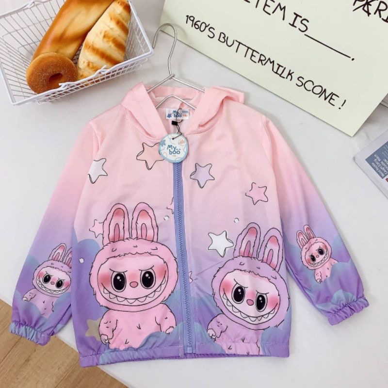 Labubu Women Sweater Long Sleeve Coat Jacket Windbreaker Kid Clothes ...