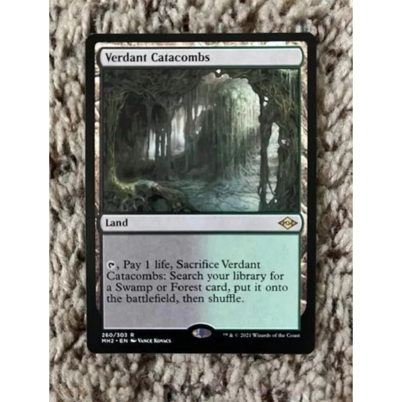 MTG Verdant Catacombs Land Magic the Gathering EDH Card Model MH2 Ex-Nm ...