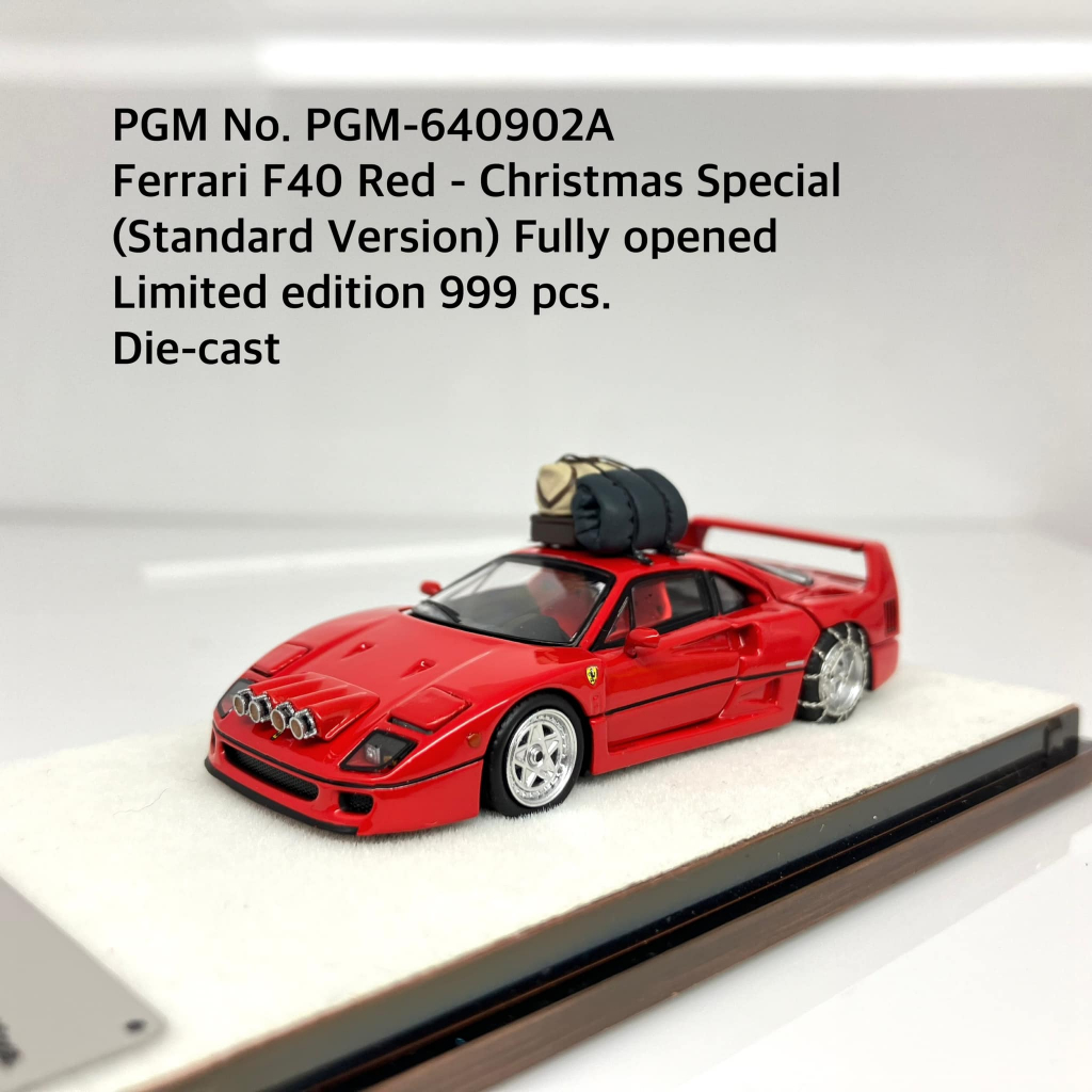 PGM No. 640902A Ferrari F40 Red fully opened Christmas Special ...
