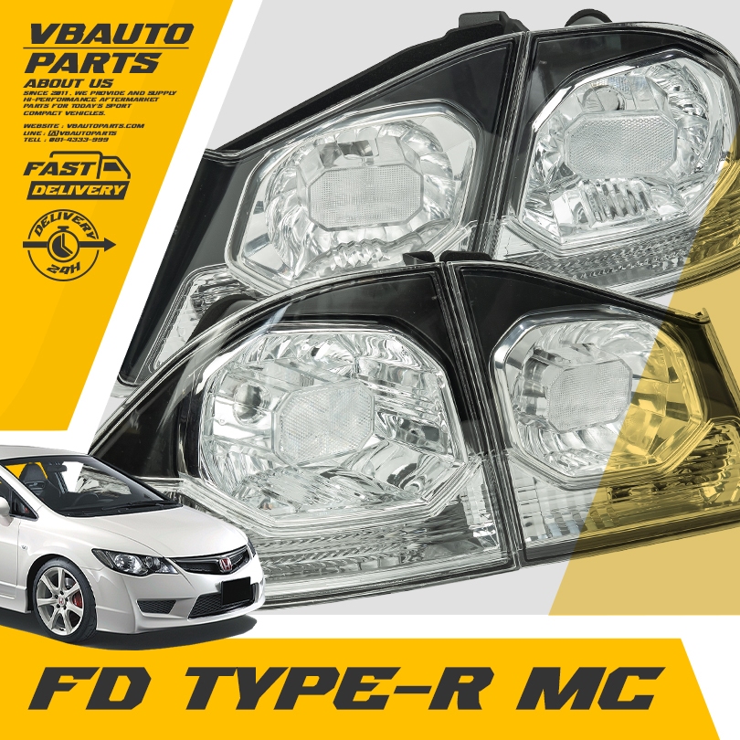 CIVIC FD Type-R Tail Lamp(WHITE-MC) | Shopee Malaysia