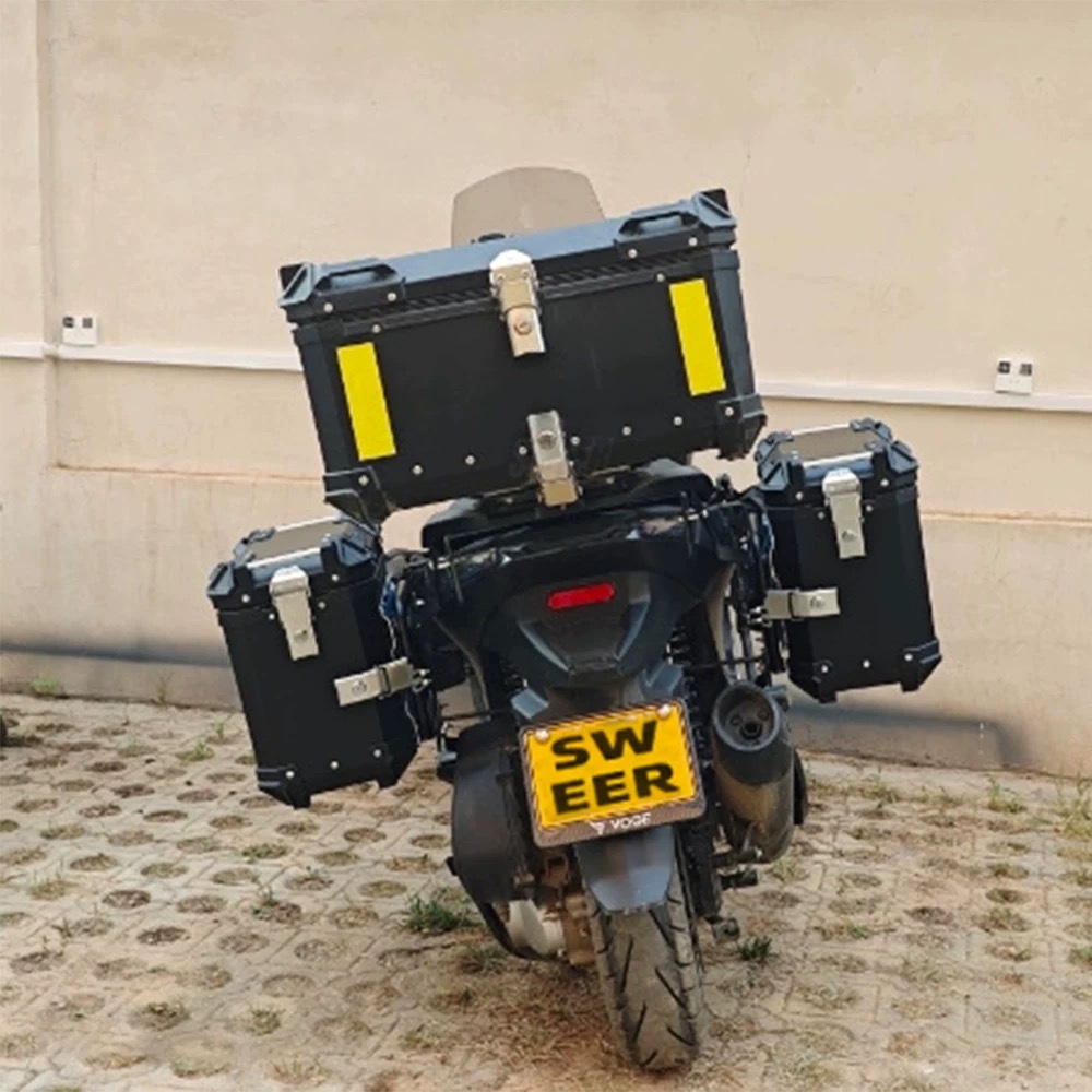 Motorcycle Side Box 18 Liters Capacity Aluminum With Safety Lock ...