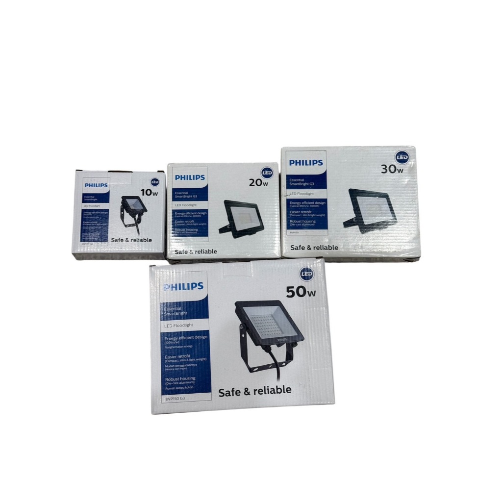 PHILIPS Floodlight SmartBright LED Spotlight Model BVP150 220V 20W 30W 50W DAY White And Warm ...