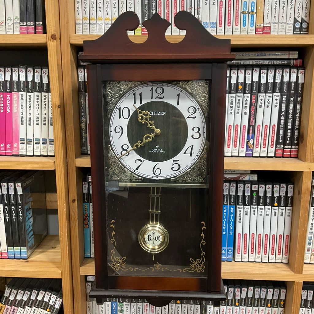 [Japan Second Hand clock] W67 CITIZEN Wooden Wall clock made in Japan ...