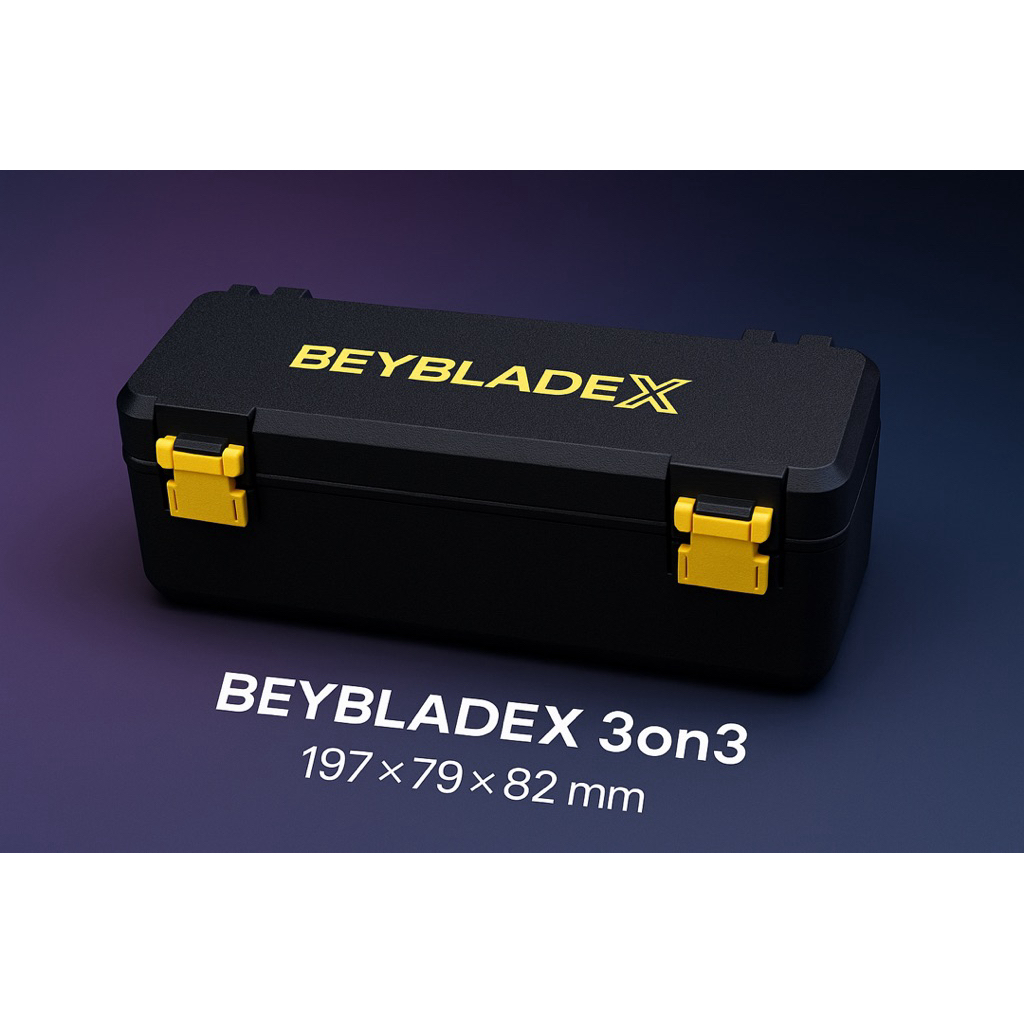 Beyblade X Case 3on3 Storage Box 3 Compartments | Shopee Malaysia