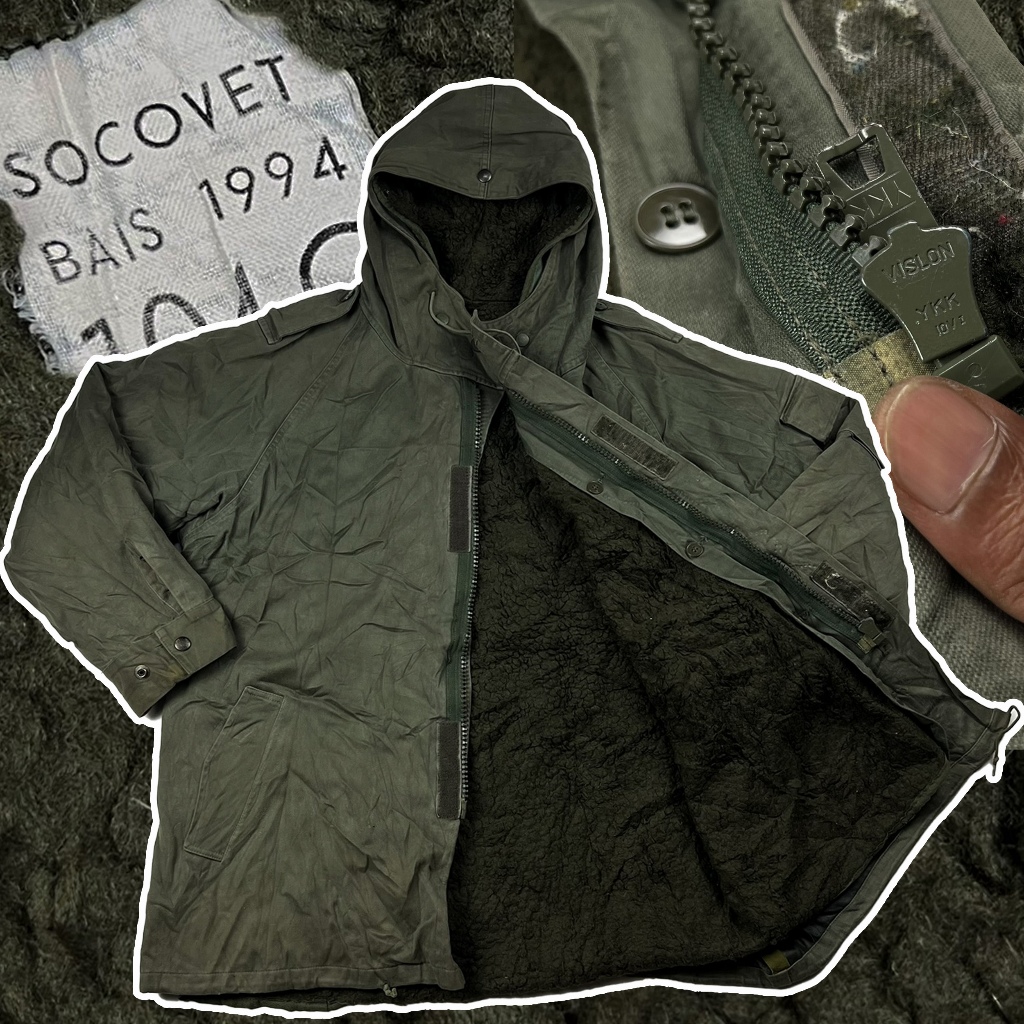 Authentic Military Jacket Vintage SOCOVET BAIS 1994 French Army F2 ...