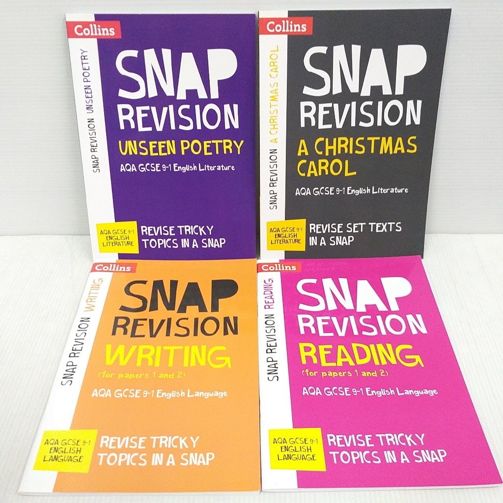 Snap Revision: English Book Used To Exam AQA GCSE Paperback | Shopee ...