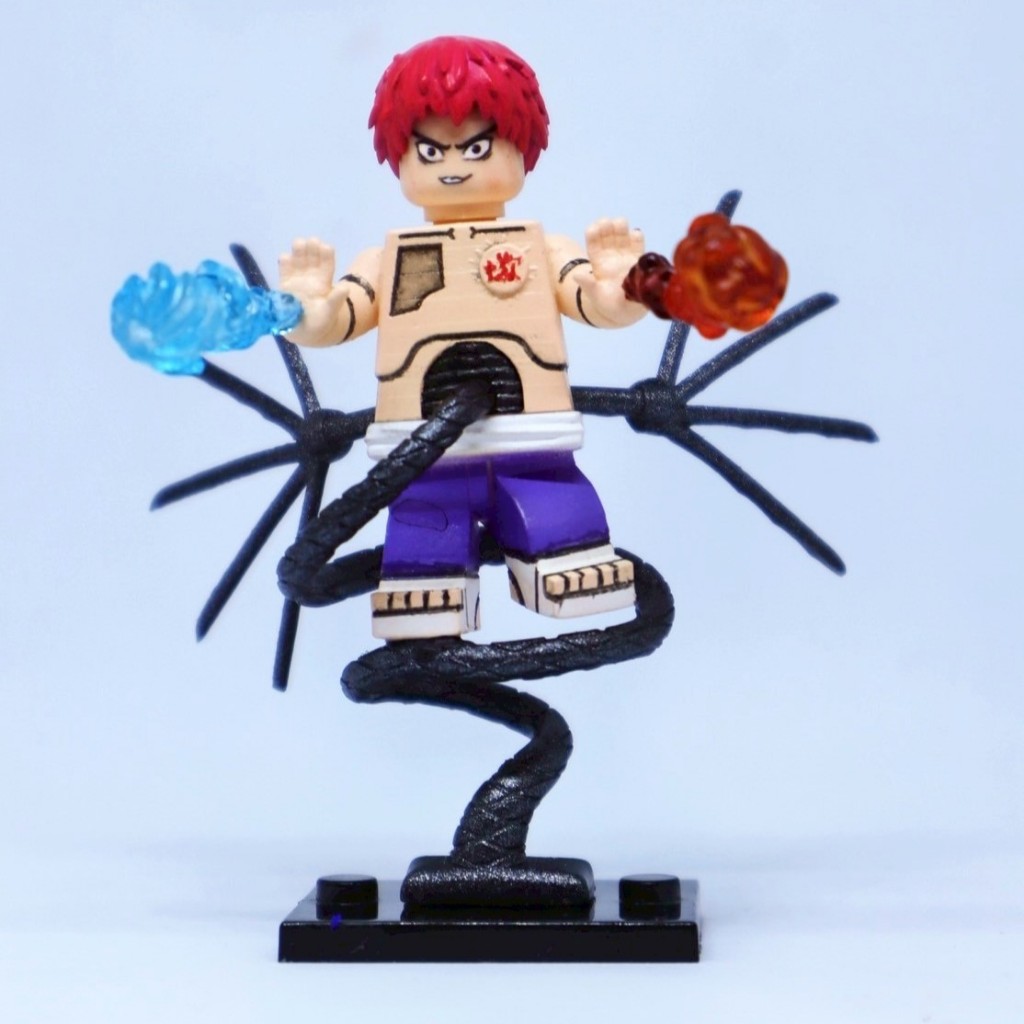 Lego Naruto Sasori Minifigures Akatsuki Toys Display Stand | Shopee ...