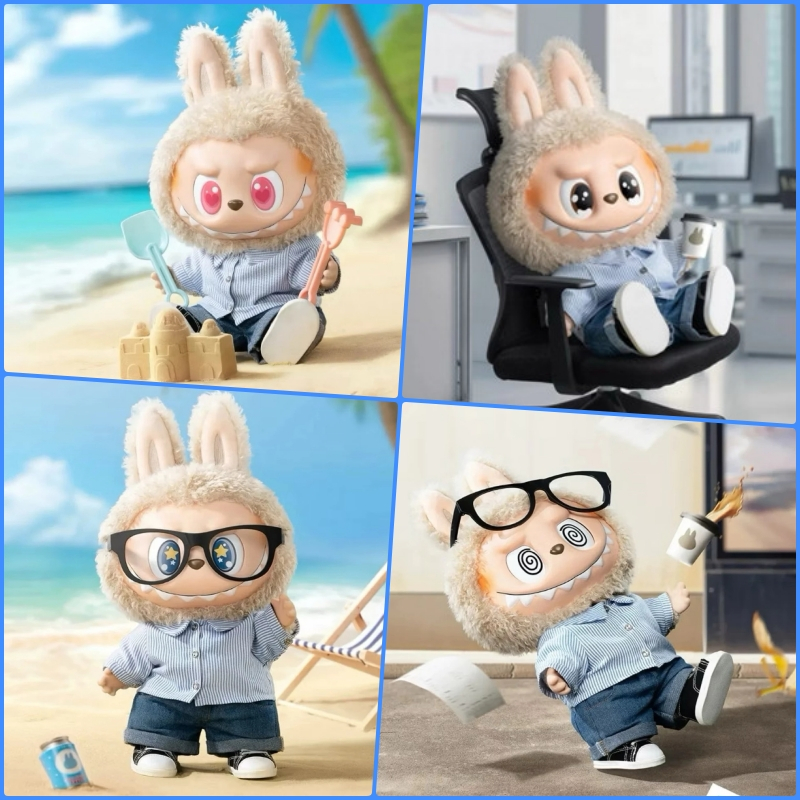 Labubu Flip with Me Vinyl Plush Doll with 4 | Shopee Malaysia