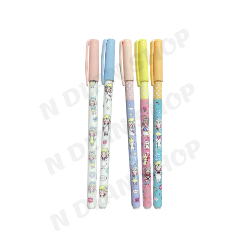Quantum Ballpoint Pen 0.5 Mm. Blue Cartoon Design | Shopee Malaysia