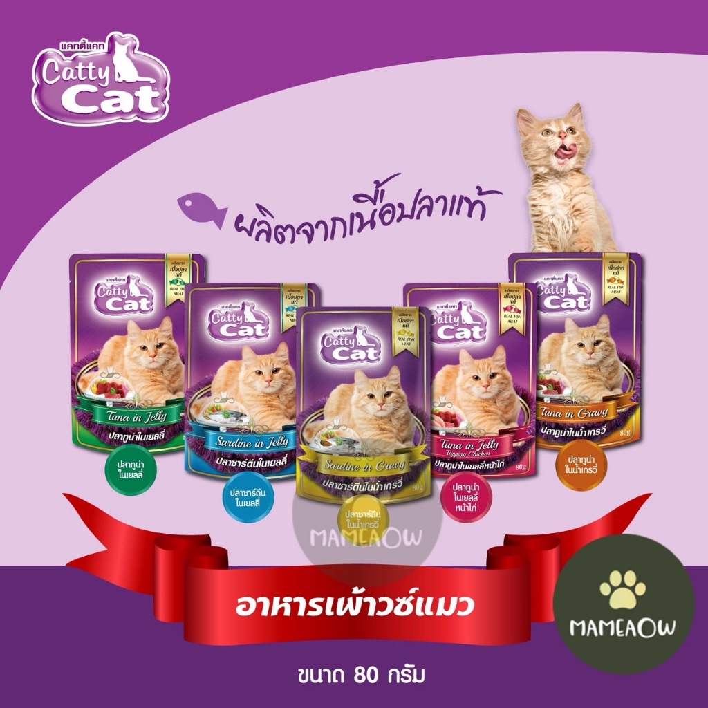 Cattycat Cat Food In A Bag For Adult/Kitten 80g (Packet) | Shopee Malaysia
