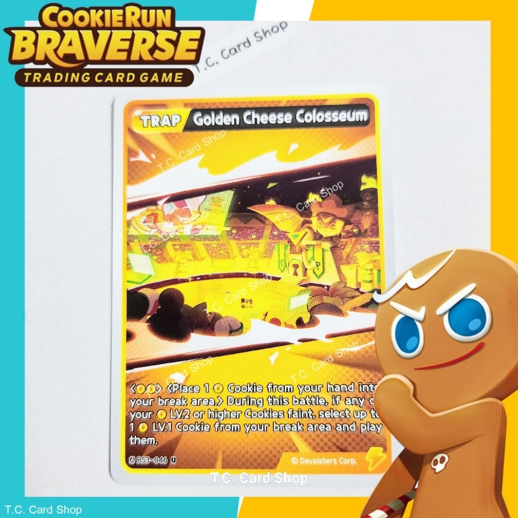 Golden Cheese Colosseum U-BS3-046-English Run Cookie Cards (Yellow ...