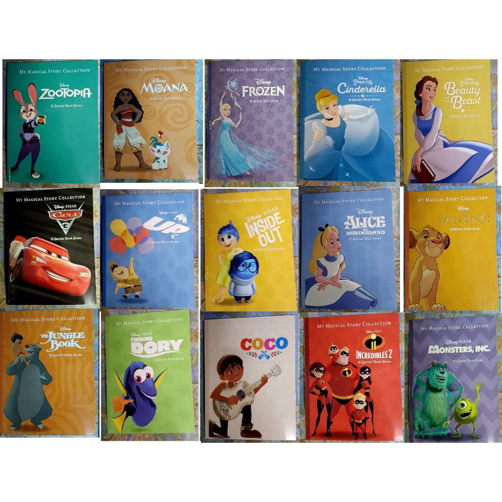 (New) Disney Alice Moana Cinderella Up Inside Out Lion King CoCo Cars 3 ...