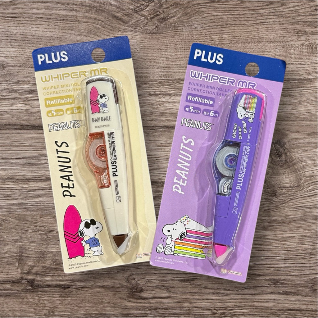 Correction tape (PLUS) WHIPER Mini Roller-Sanrio characters and Snoopy ...
