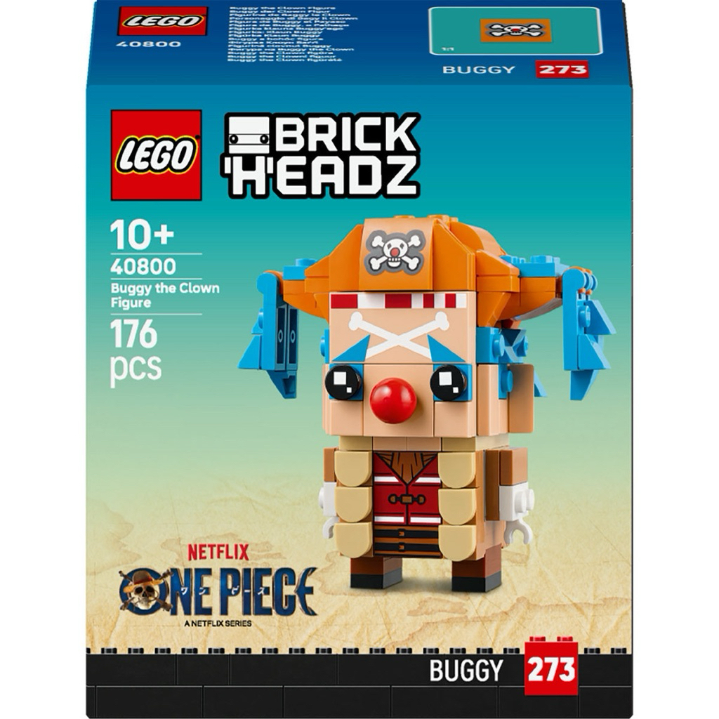 LEGO Brickheadz One Piece 40800 Buggy the Clown 1 New Beautiful Box ...