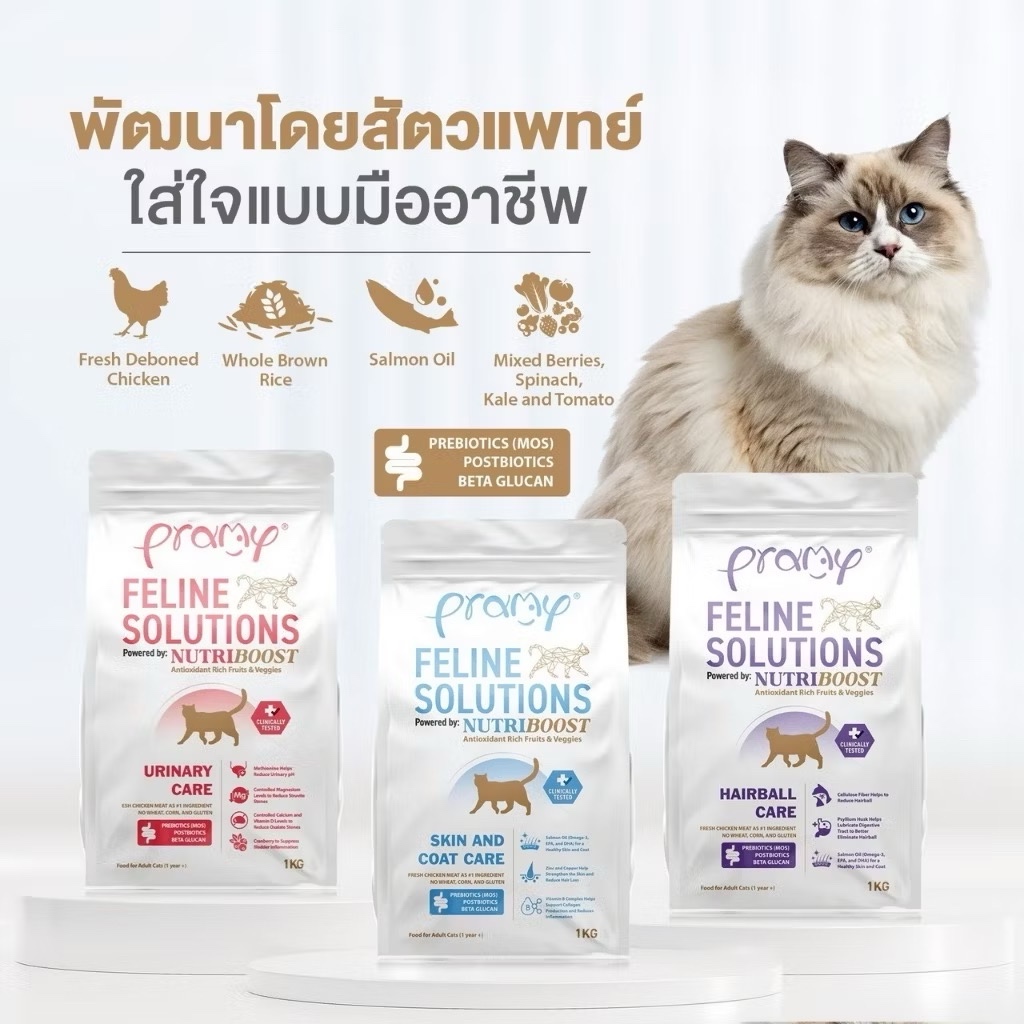 (1 kg) Pramy Feline Solution Healthy Cat Food 1 kg | Shopee Malaysia