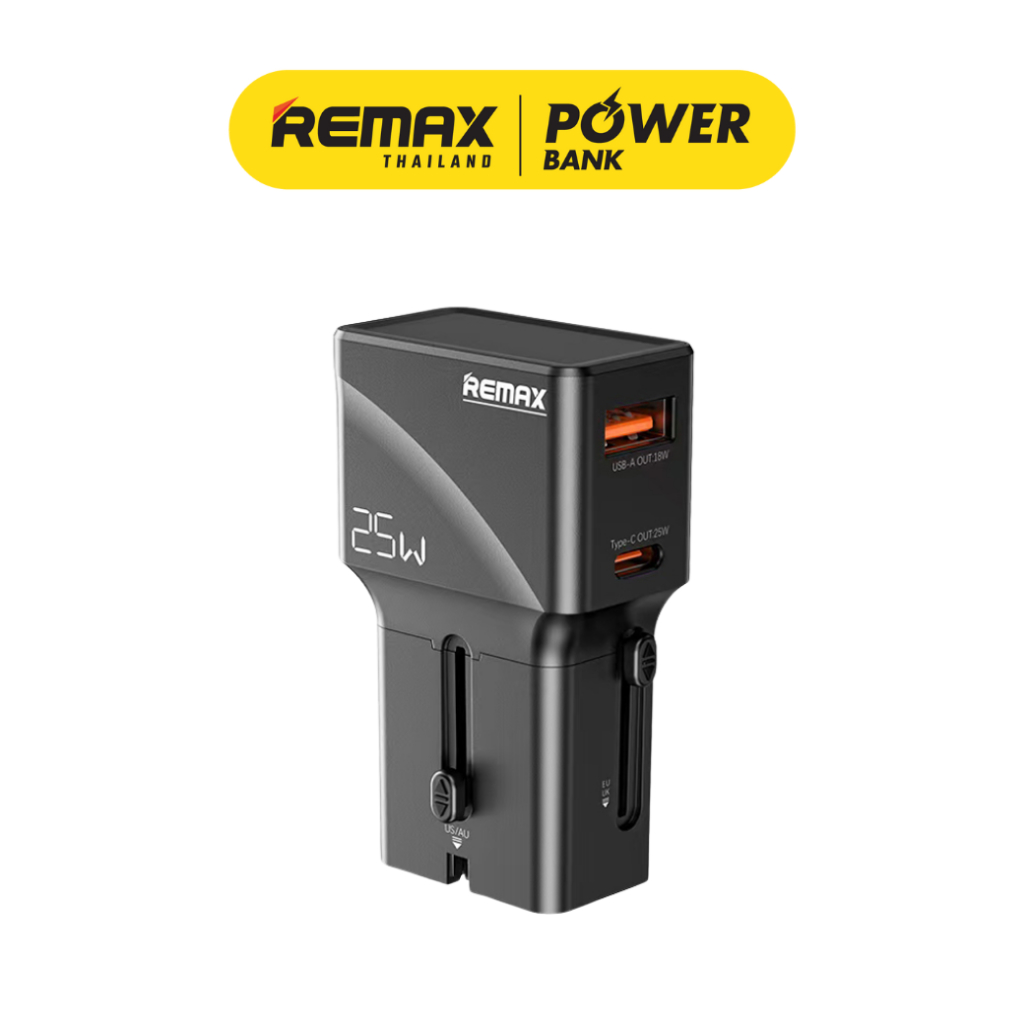 Remax Universal Adapter Model CM03 Power Converter Plug Fast Charging ...