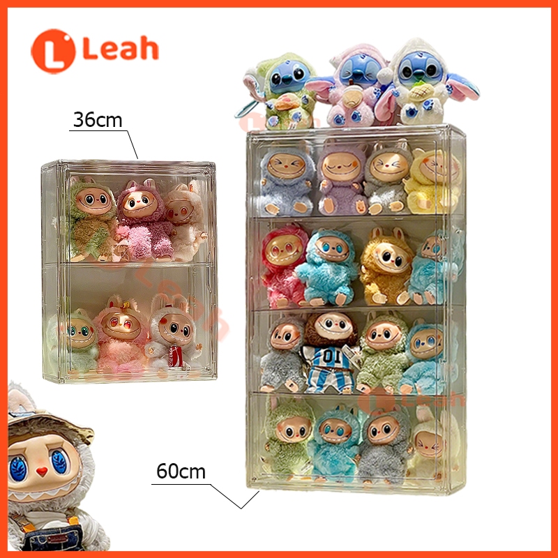 Labubu Model Display Shelf Box Cabinet Clear Acrylic Storage Wall ...