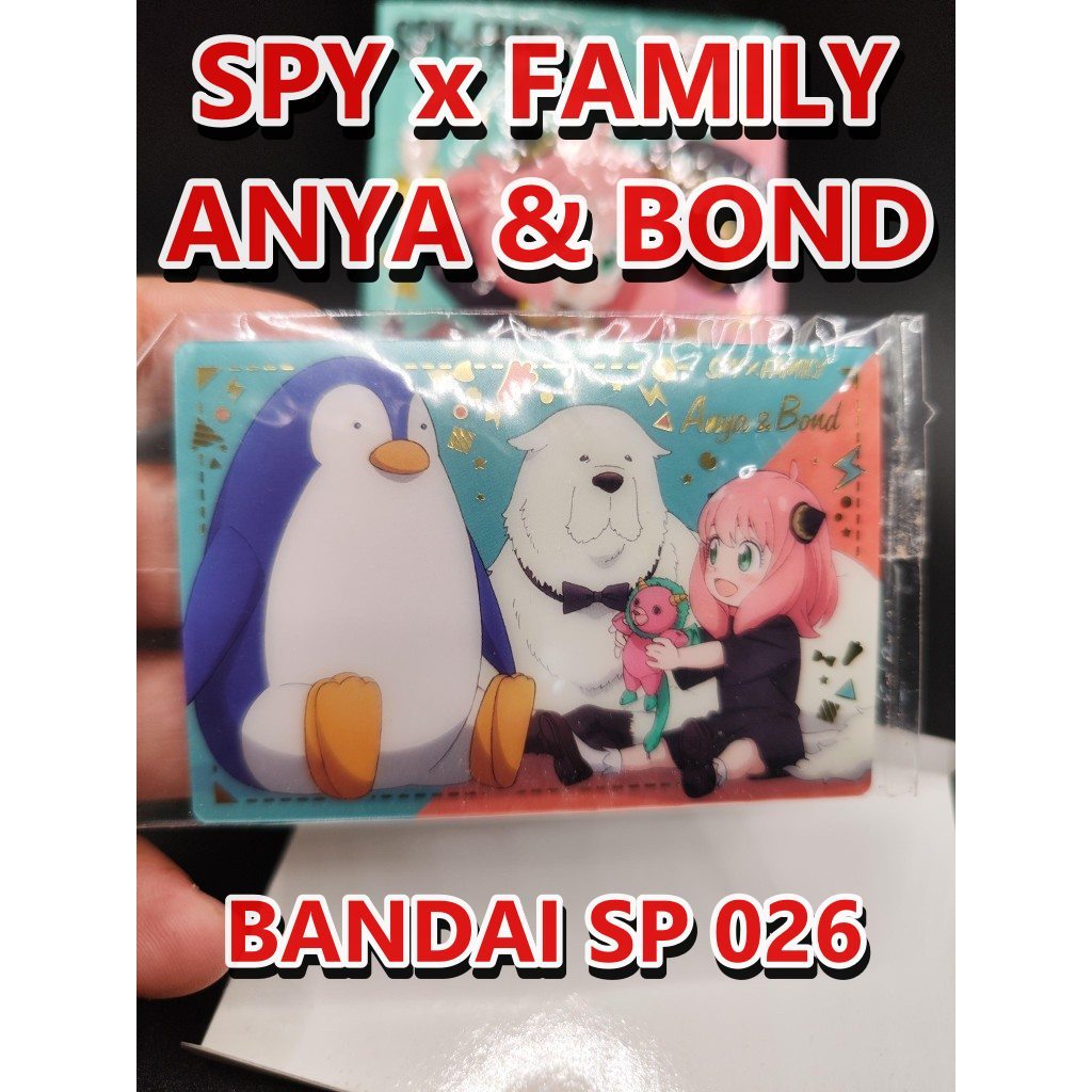 SPY x FAMILY Trading Card ANYA & BOND BANDAI MADE IN JAPAN SP 026 Rare ...