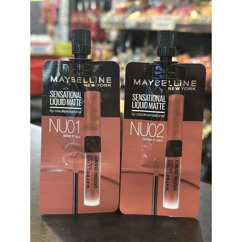 Maybelline New York Sensational Liquid Matte Lip Decor 2ml Sachet ...