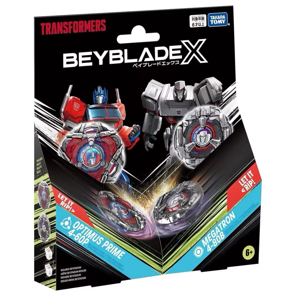 BEYBLADE X TRANSFORMERS OPTIMUS PRIME VS MEGATRON Authentic1 | Shopee ...