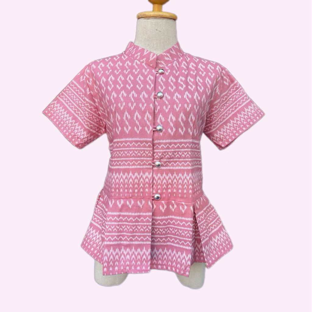 Chinese Collar Shirt Thai Pattern Request For Royal Person | Shopee ...