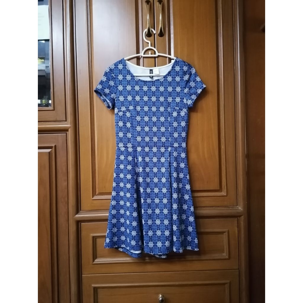 Dress Dress DIVIDED Blue Blue Chest 34 | Shopee Malaysia