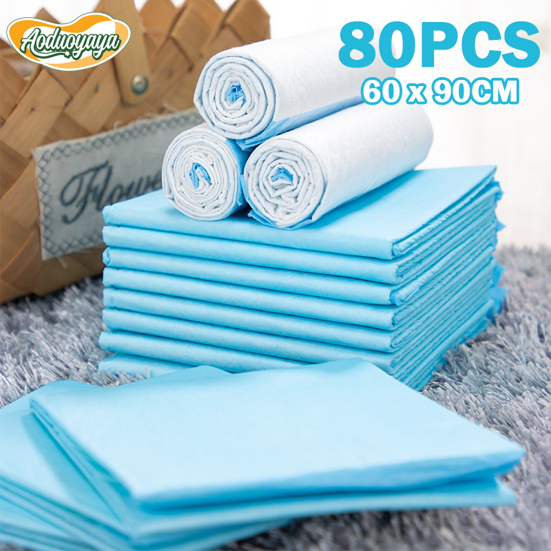 Aoduoyaya Adult Absorbent Pad 80 Pack Fast Absorption Waterproofing ...