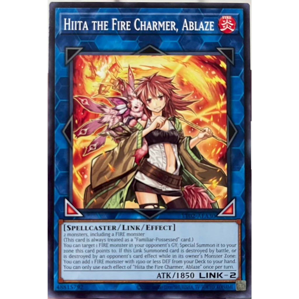 Yugioh Asia-Eng [TT02-AEA30] Hiita the Fire Charmer Ablaze (Common ...
