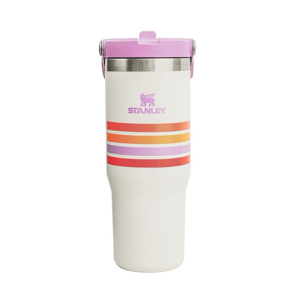 STANLEY Iceflowtm FLIP STRAW TUMBLER 30 OZ CREAM LILAC STRIPE | Shopee ...