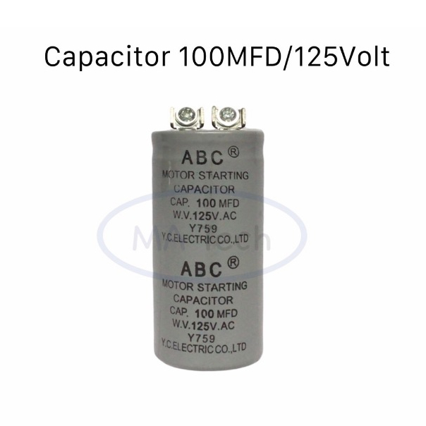 Capacitor Starter 100uf 125v 100MFD/125v Starting 100uf 125Vac Size 35 ...