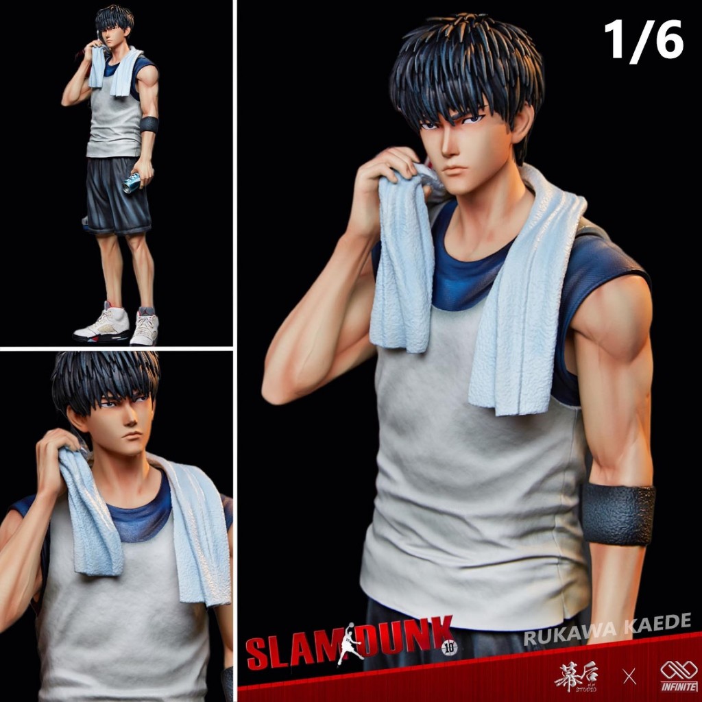 Infinite x MH Studio SlamDunk Figure Shohoku Rukawa Kaede Model Ruqyah ...