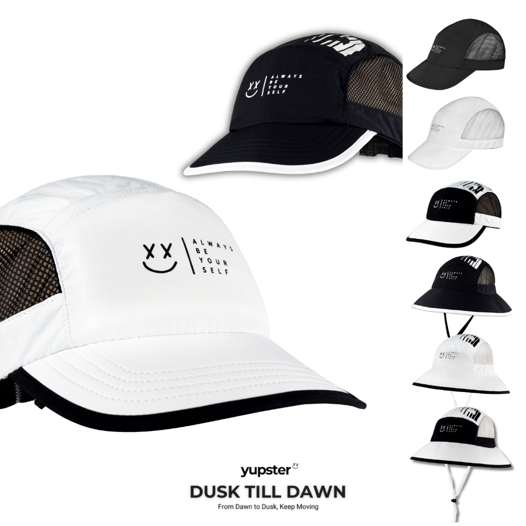 YUPSTER Dusk Till Dawn Cap 2 Types Bucket Duckbill Hats Running Caps ...