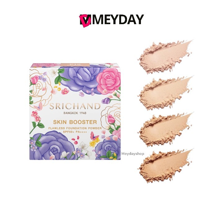 SRICHAND SKIN BOOSTER Flawless Foundation Powder SPF50 + PA ++++-Puff ...