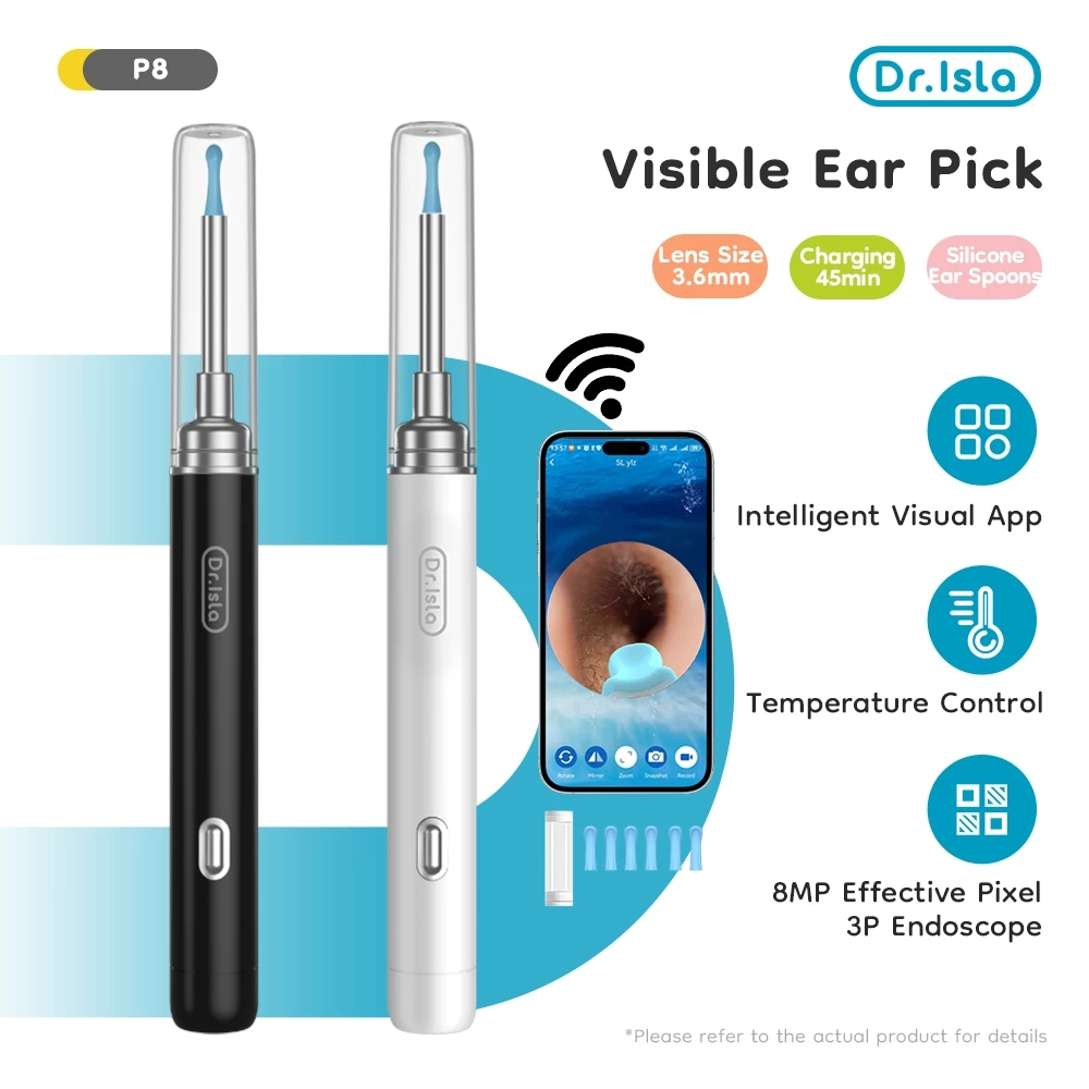 Dr.isla P8 Visible Ear Spoon Camera Pick With xiaomi Hole Cleaner HD ...