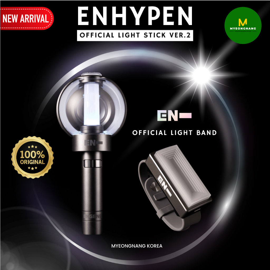 [ENHYPEN] OFFICIAL LIGHT STICK VER.2/BAND Lighting Brand | Shopee Malaysia