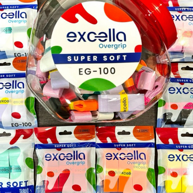 Excella EG-100 Super Soft Grip Wrap Badminton Racket 0.7mm Thickness ...