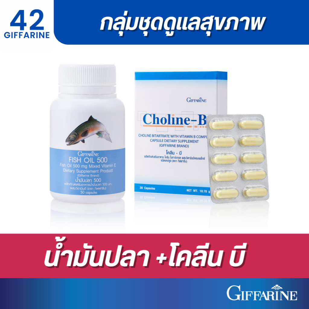 Fish Oil Choline B Vitamin Brain Vitamins Memory GIFFARINE (Fisn 500 mg ...