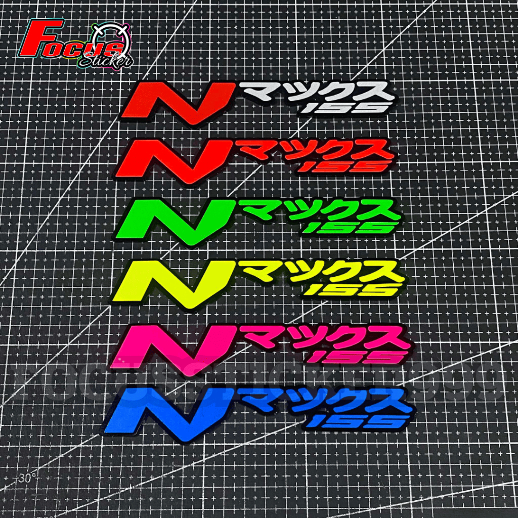 NMAX 155 Japanese Logo Sticker Reflective Fluorescent Color There Are 6 ...
