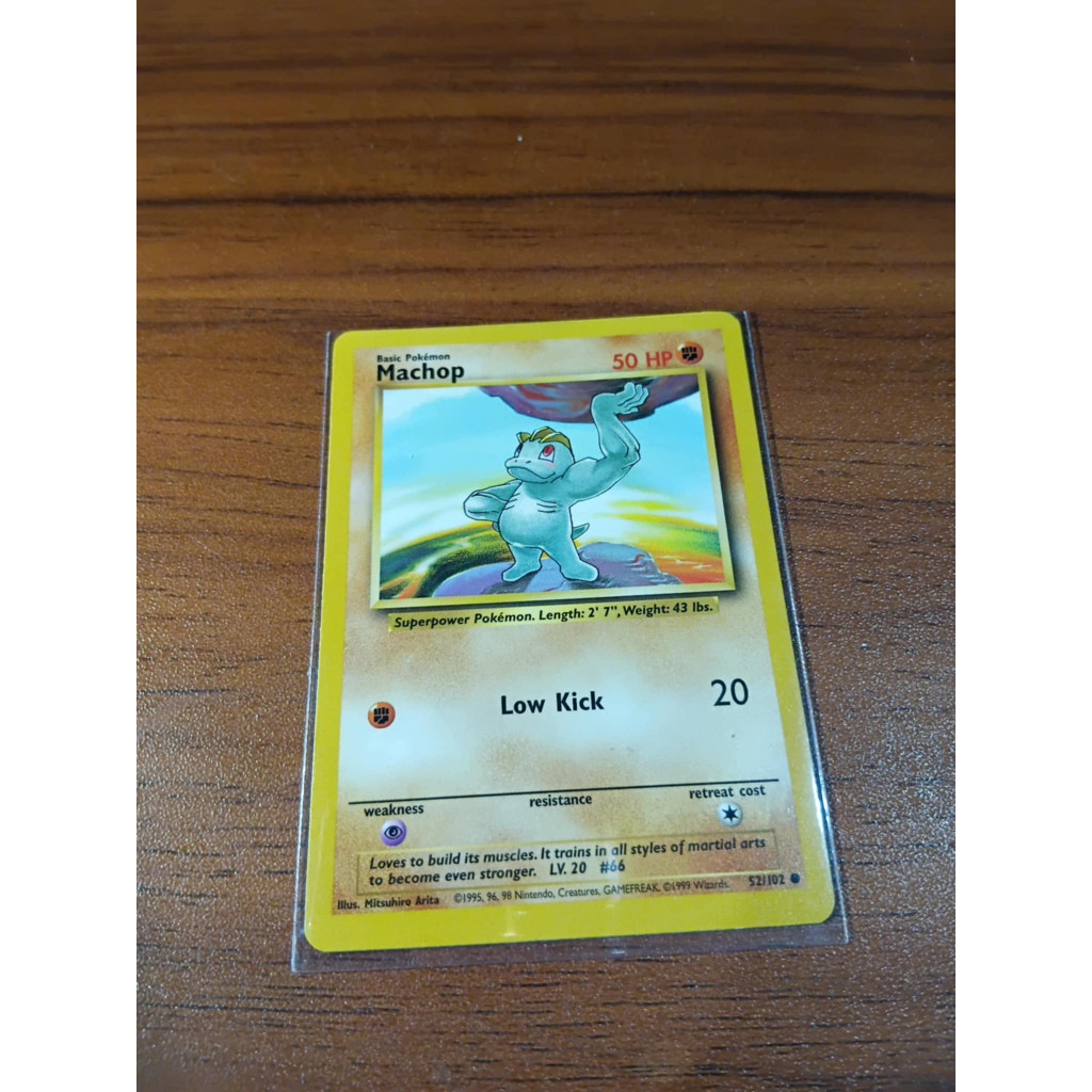 Machop 52/102-Base Set-Classic Vintage Pokémon Card | Shopee Malaysia