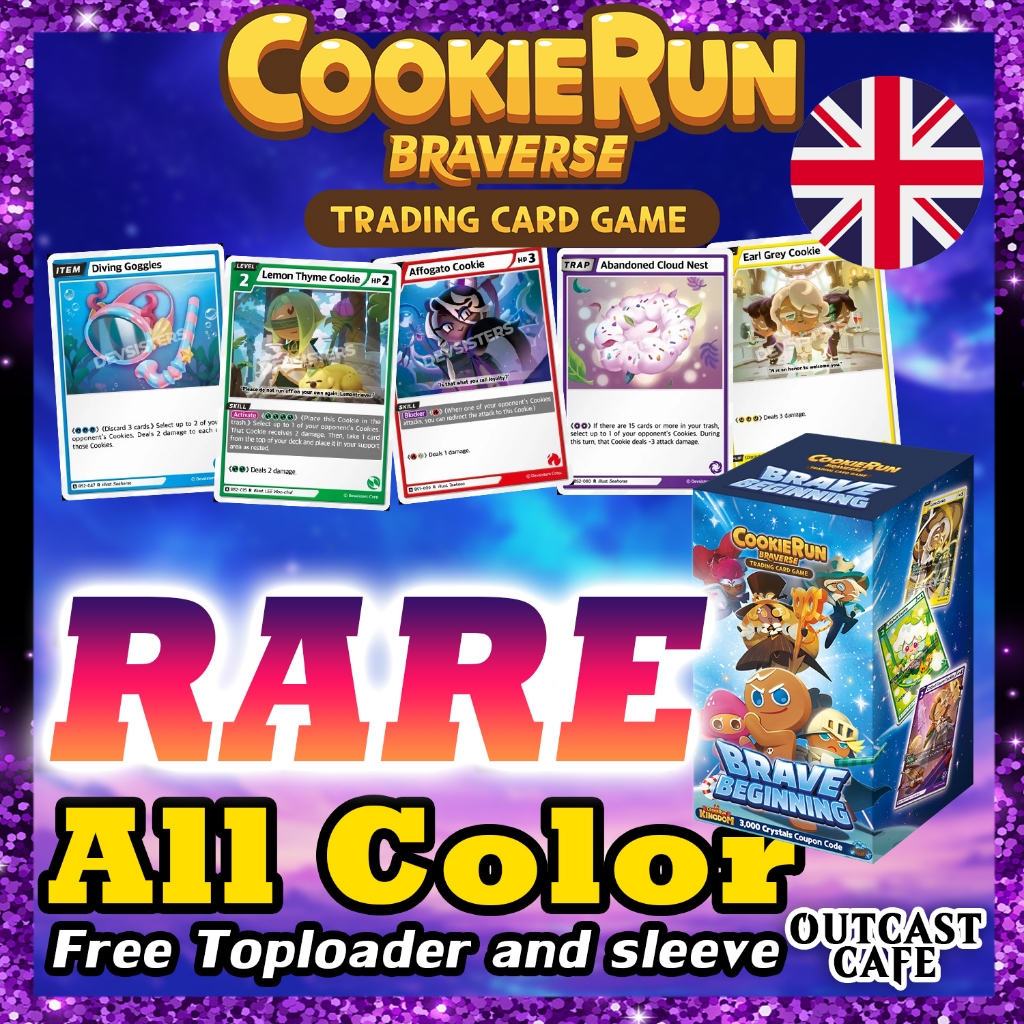 (ENG) Rare Set Bs1-Bs2 Cookie Run Braverse TCG Singles Card | Shopee Malaysia