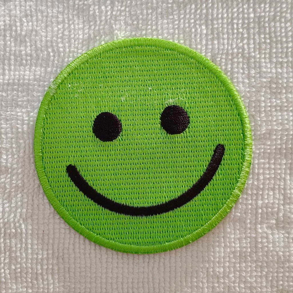 Arm Iron On Shirt Smiley Face emoji Smile Patch heart Clothing ...