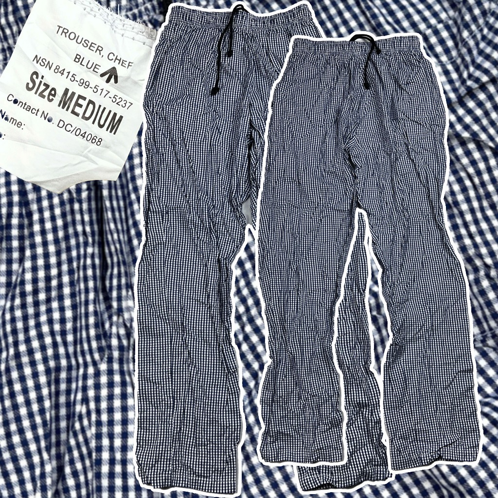 Genuine British military chef pants navy with back pocket 3 Pockets ...