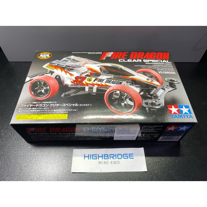 Tamiya 95337 Mini 4WD Fire Dragon Clear Special (Pollycarbonate Body) 1 ...