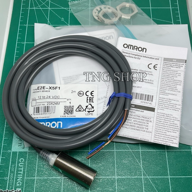 E2E-X5F1 Proximity Sensor Head M18 Holding Distance 5mm PNP-NO 3 Wire ...