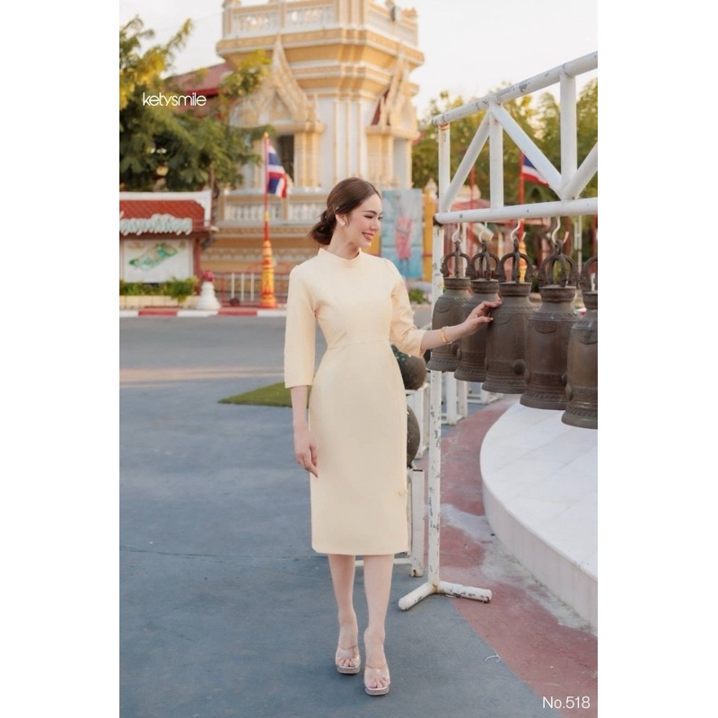 Japanese Silk Dress Chitralada Shape Splits The Front Of The Chinese ...